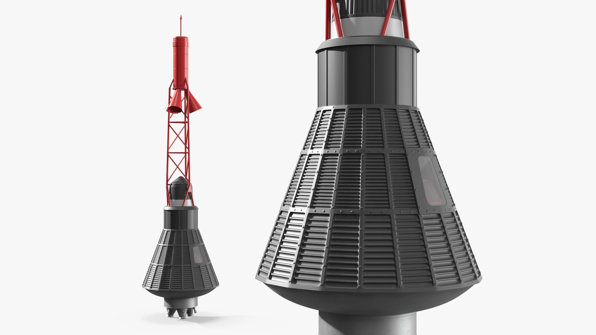 Orbital Command Module With LES 3D - TurboSquid 2456155