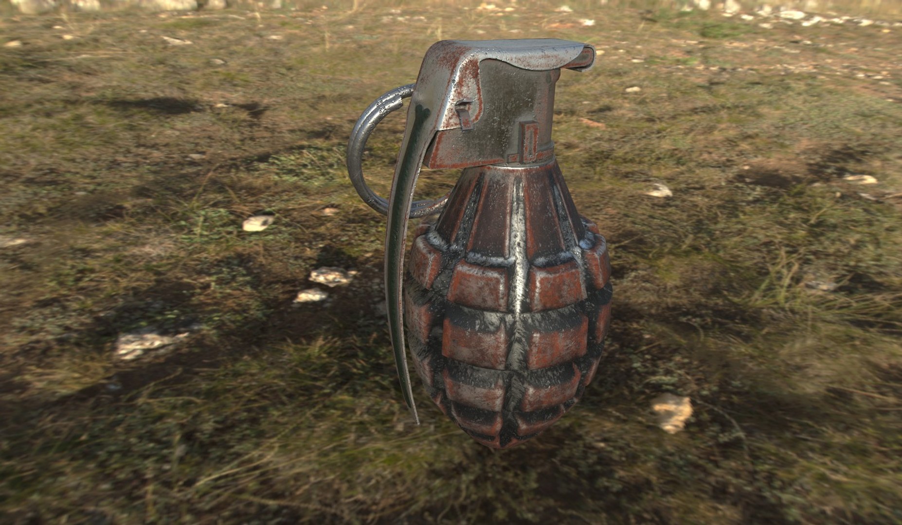 3d Mk 2 Grenade Model