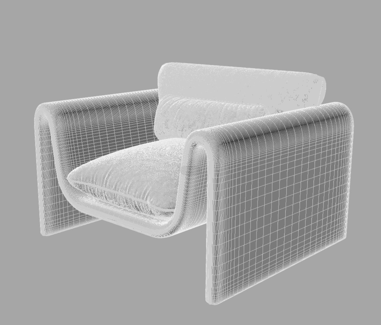 Fabric Occasional Chair 3D model 3D model model - TurboSquid 2124892