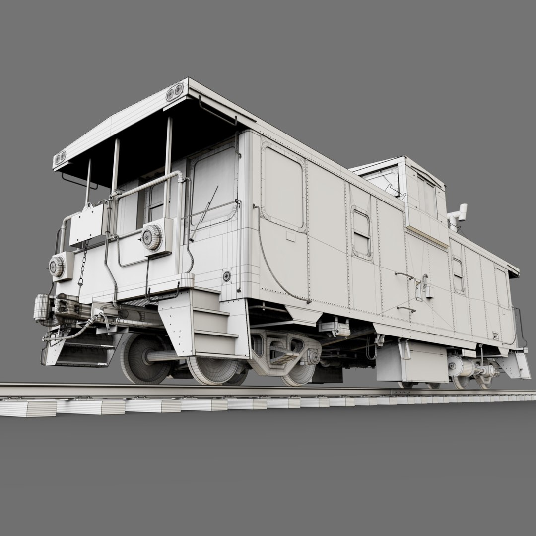 Railcar Caboose CN PSC ARR Model - TurboSquid 2216256