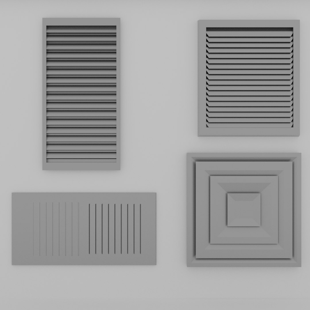 Air Vent Collection model - TurboSquid 1892464