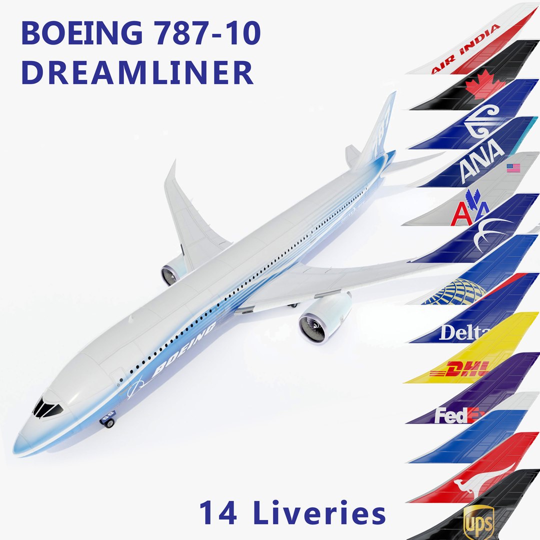 787 dreamliner 3d model
