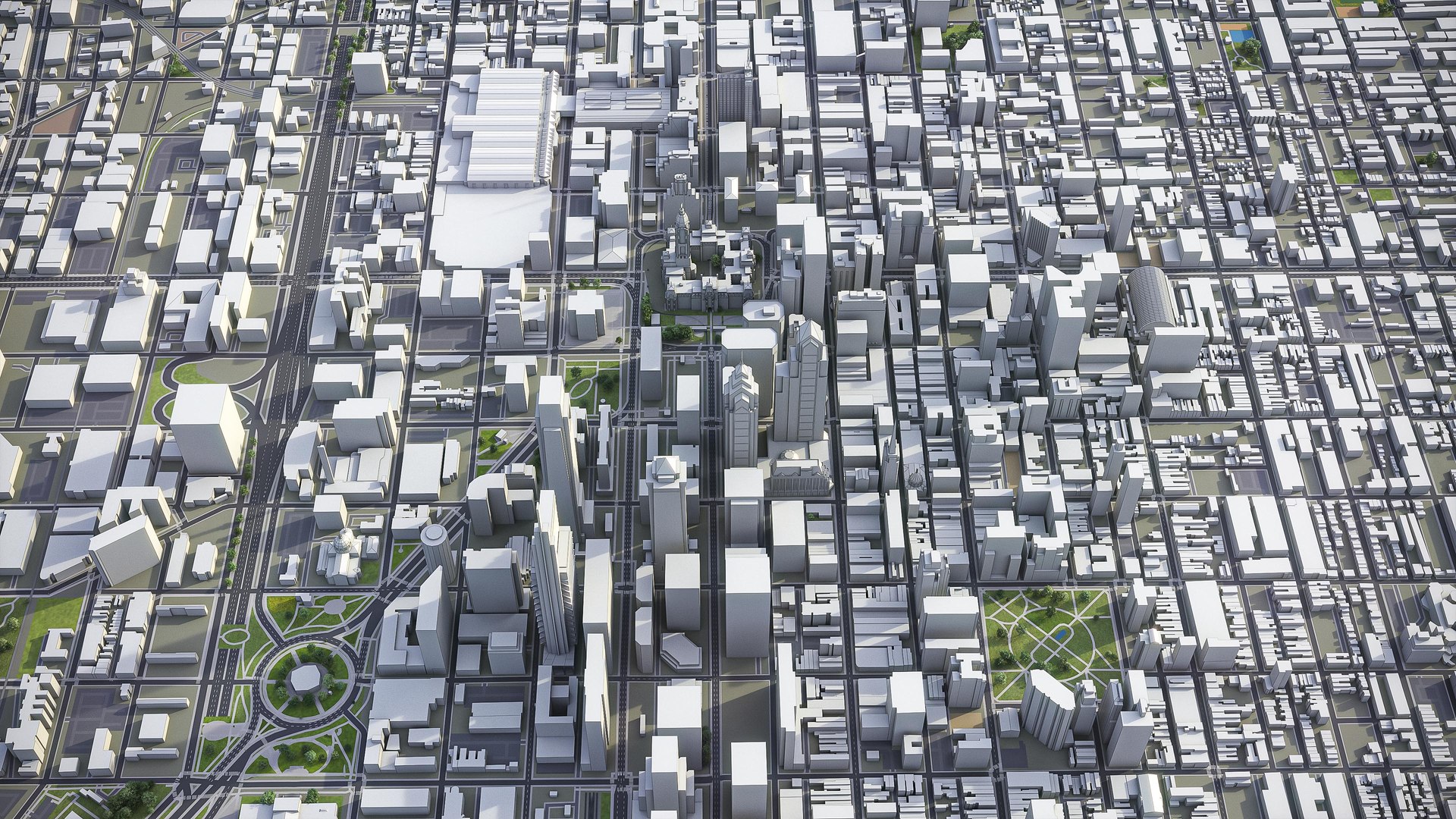 3D City Philadelphia Surrounding Area - TurboSquid 1404117