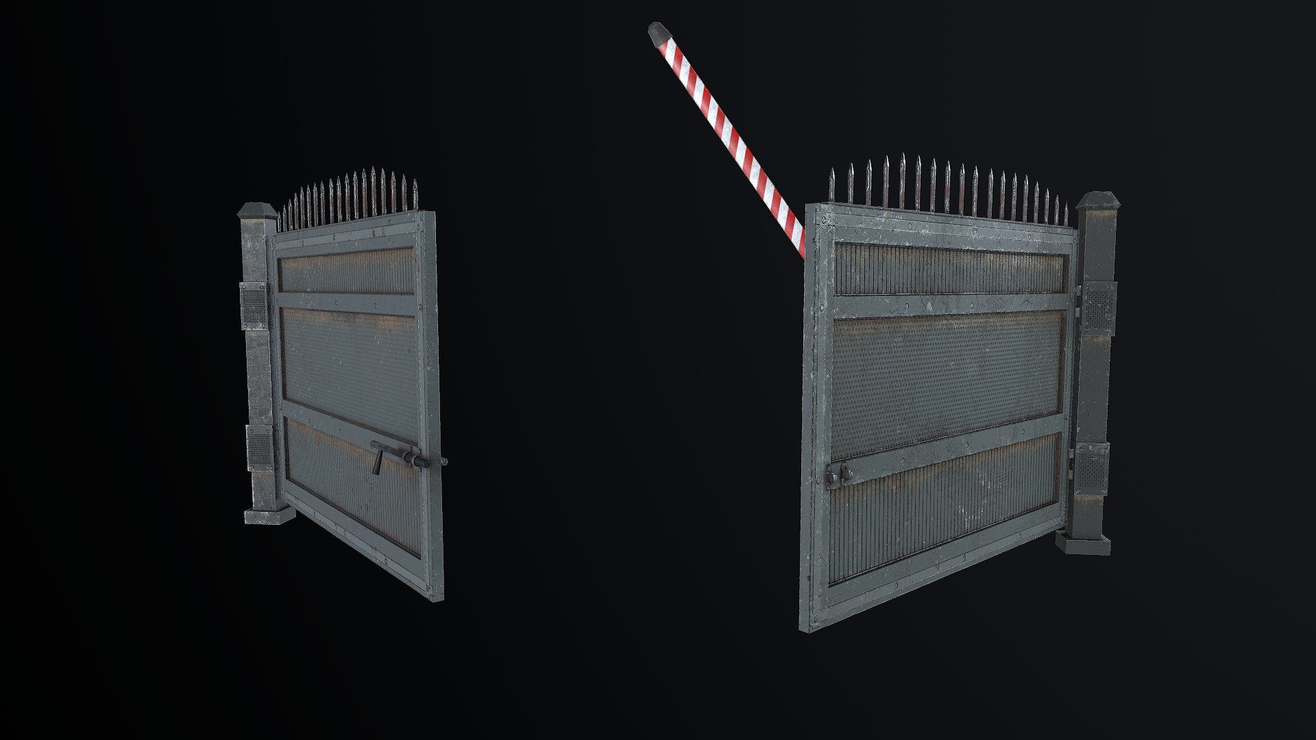 3D Metal PBR Gate Model - TurboSquid 1745490