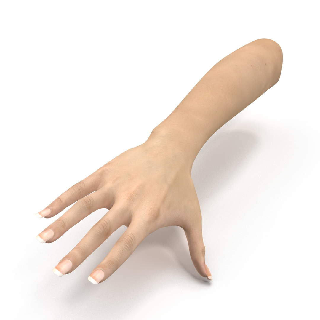 female hand 3 rigged max