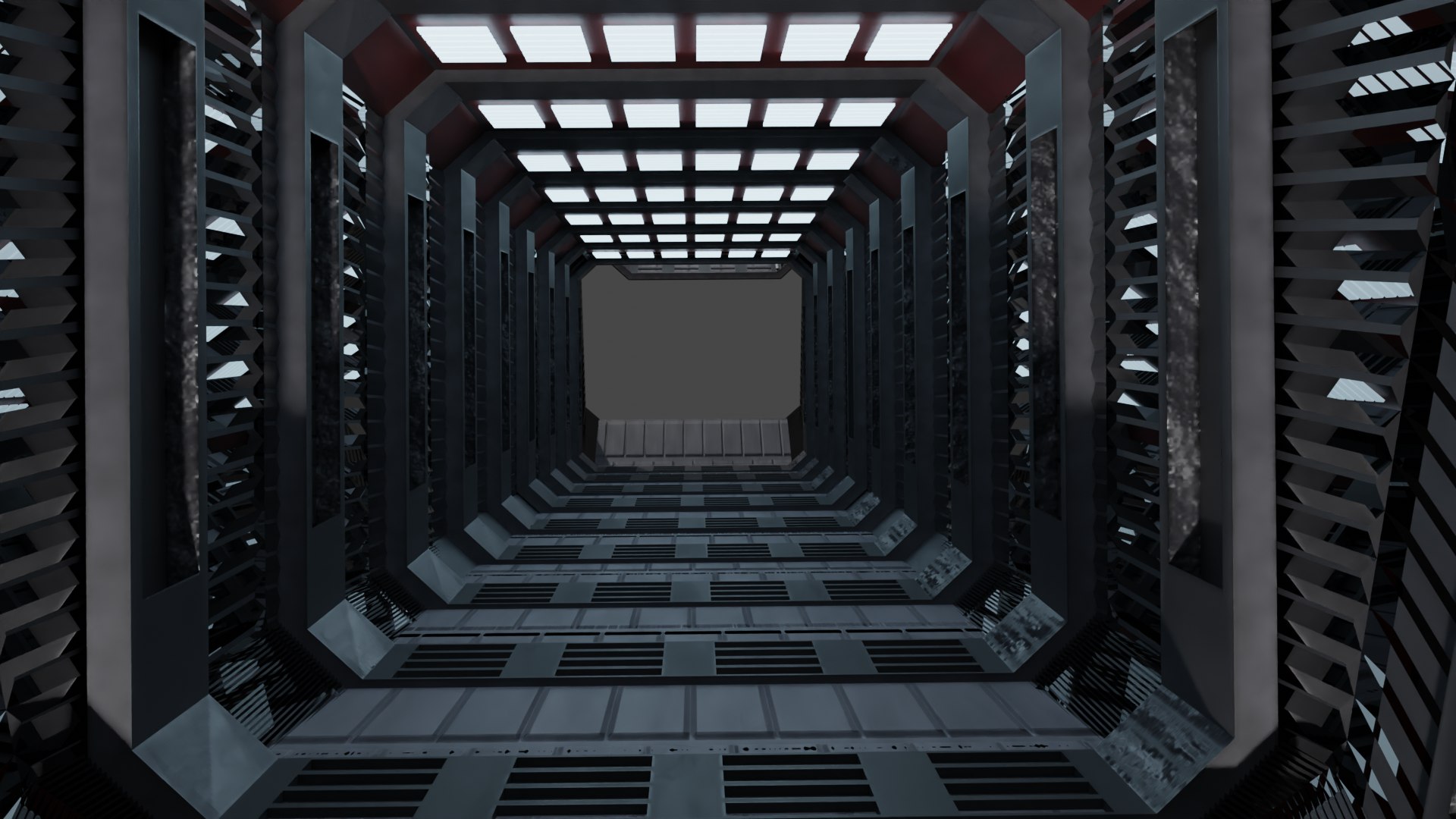 Modular Sci-Fi Corridor Kit 3D Model - TurboSquid 2016476