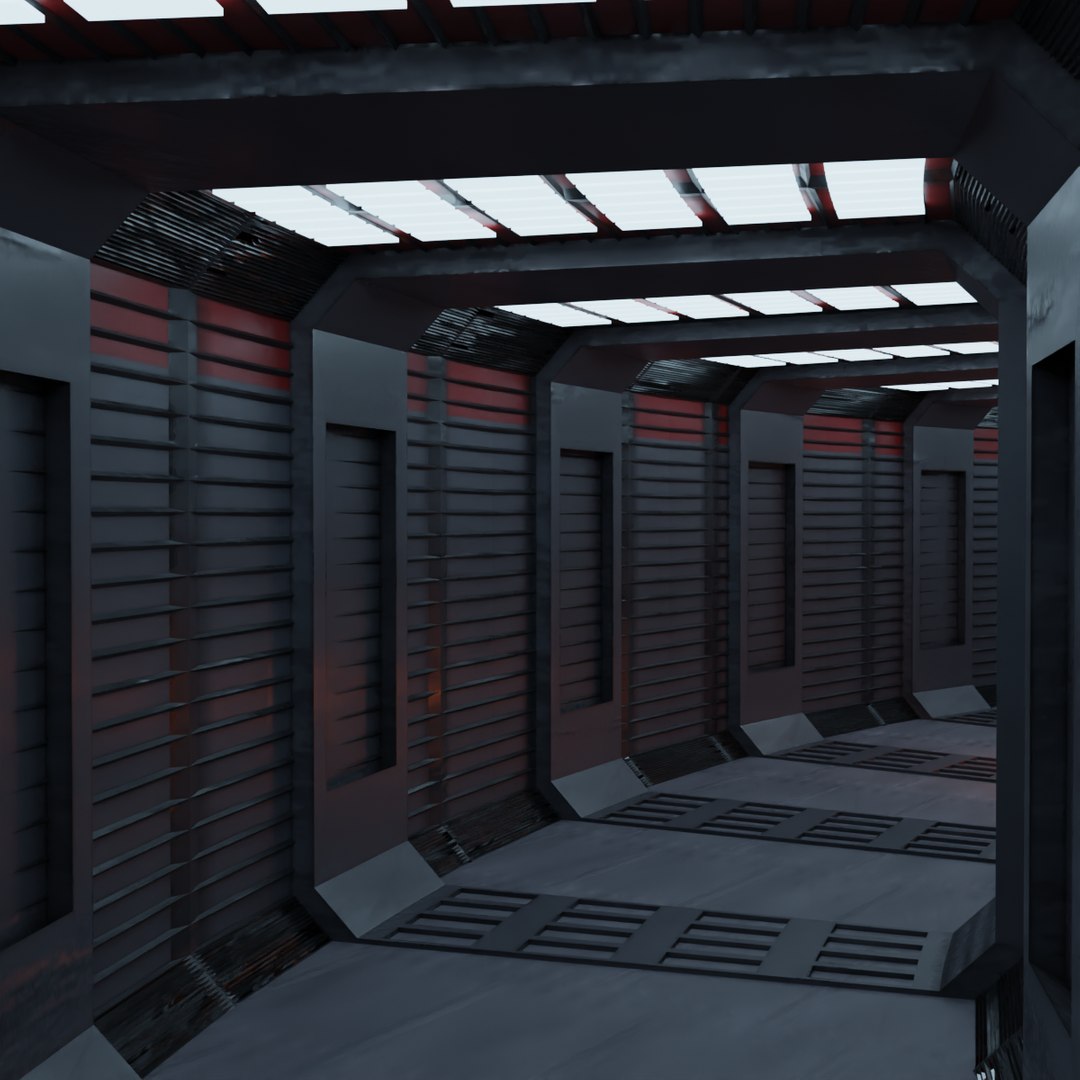 Modular Sci-Fi Corridor Kit 3D Model - TurboSquid 2016476