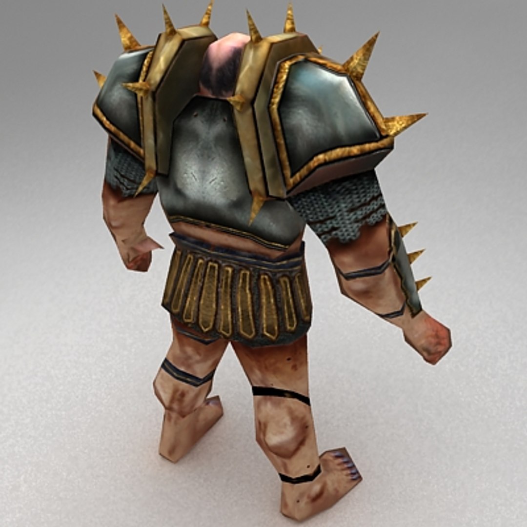 rigged cyclops 3d model
