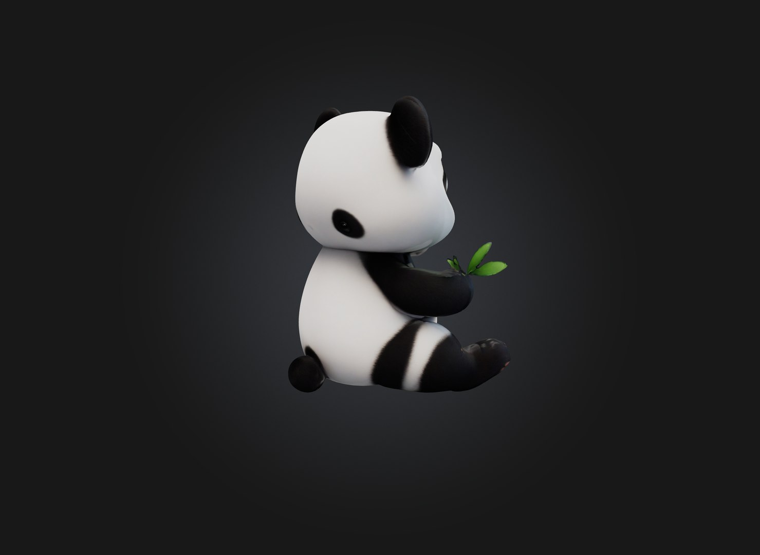 Cute Cartoon Panda Model 3D - TurboSquid 2287959