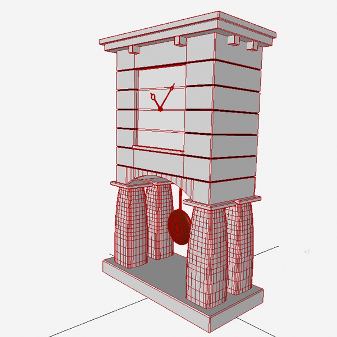 3d Clock Designed Architect