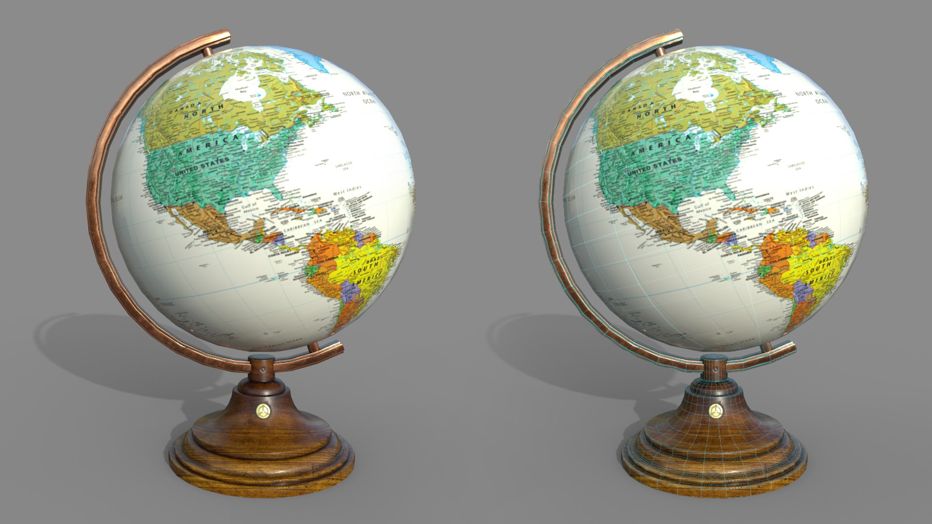 3D Globe Classic - TurboSquid 1430689