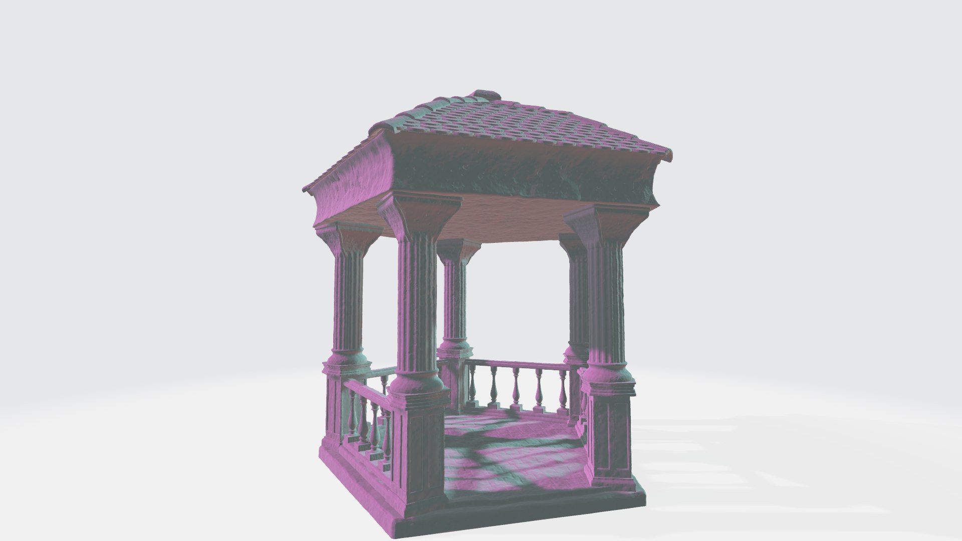 Greek gazebo 3D model - TurboSquid 1687379