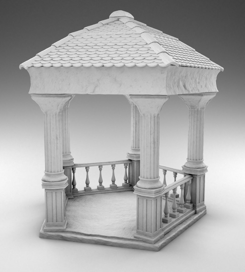 Greek gazebo 3D model - TurboSquid 1687379