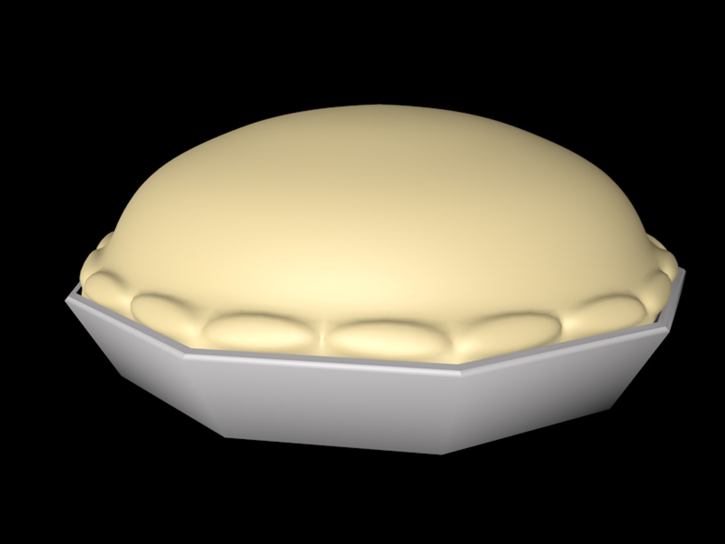 3d model of pie