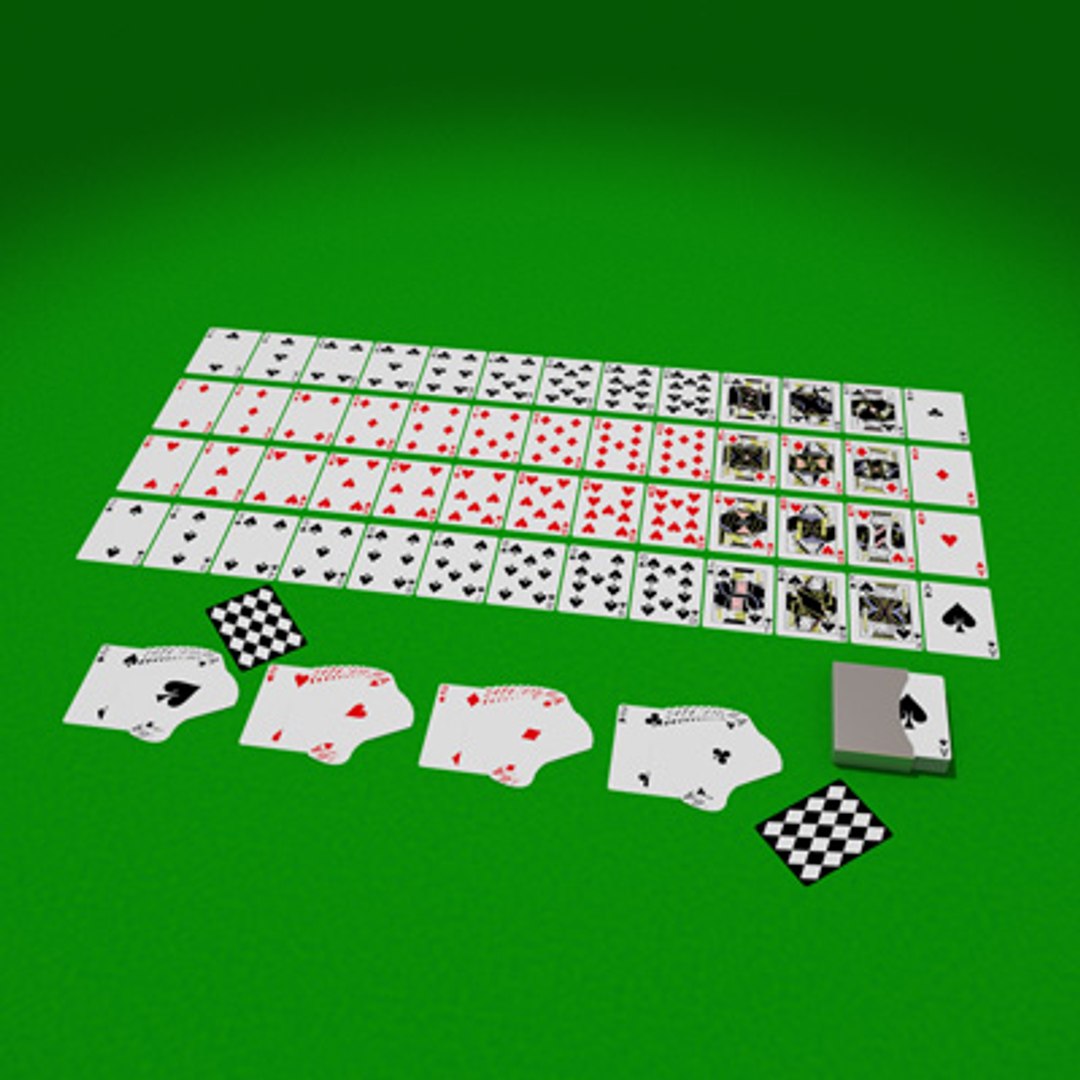 Cards Deck 3d Model