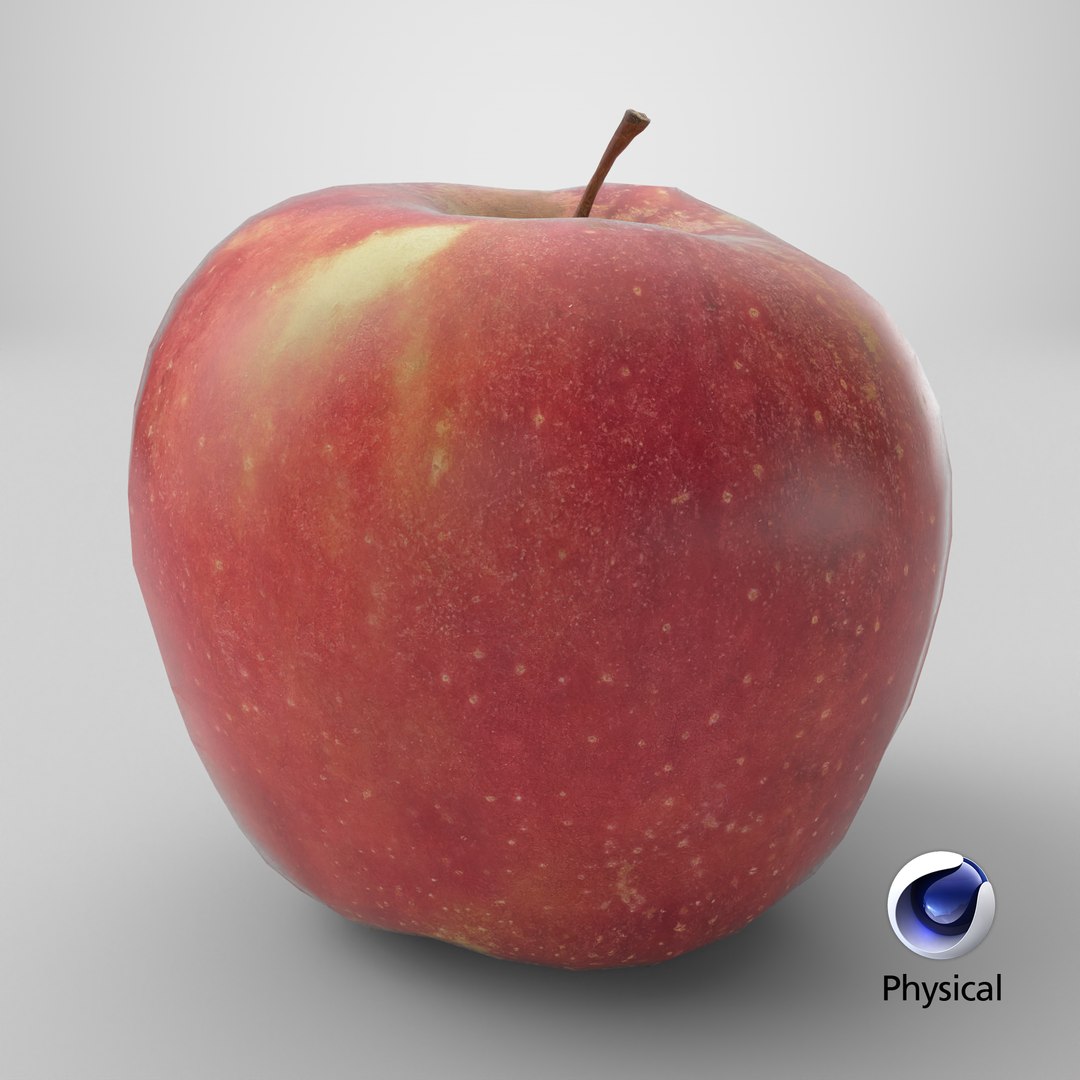 3D Red Apple PBR Metallness 3D Scaned - TurboSquid 2383410