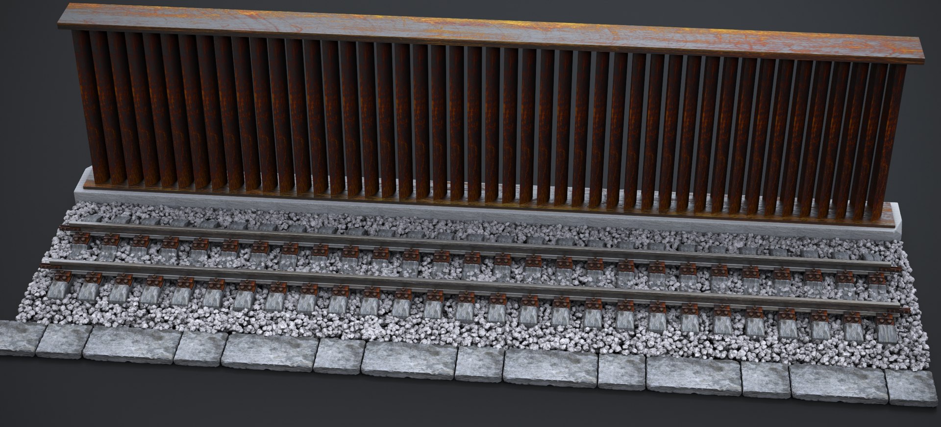 3D HO SCALE 9IN STR TRACK RESISENTAL WALL BARRIER RAW MAX 2019 2 ...