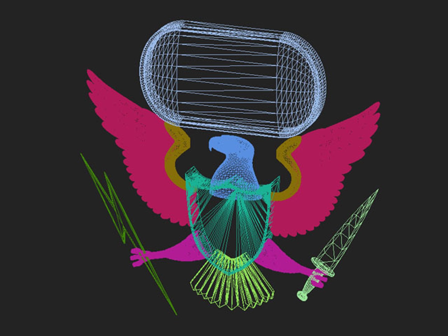 3d Crest Logo Military Model