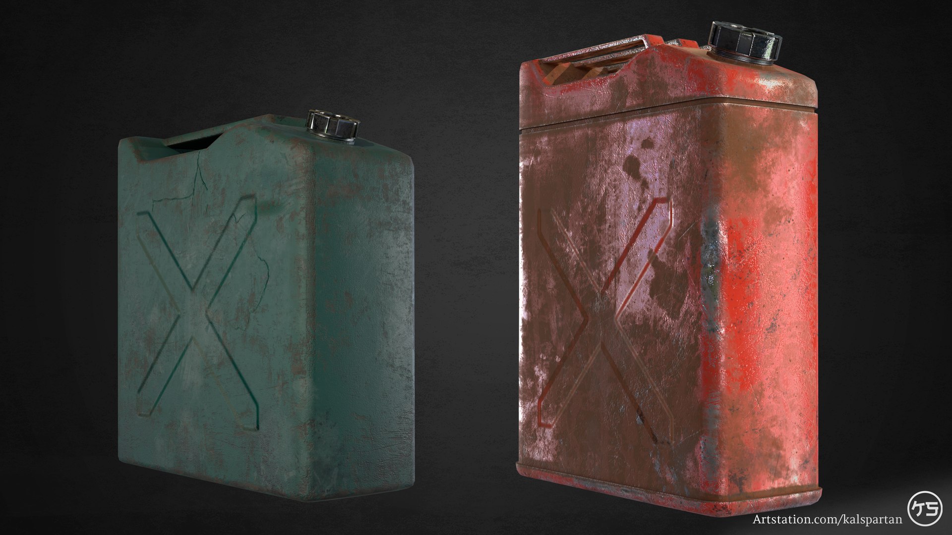 Gasoline Cans Set Game Ready Prop 3D Model - TurboSquid 2188330