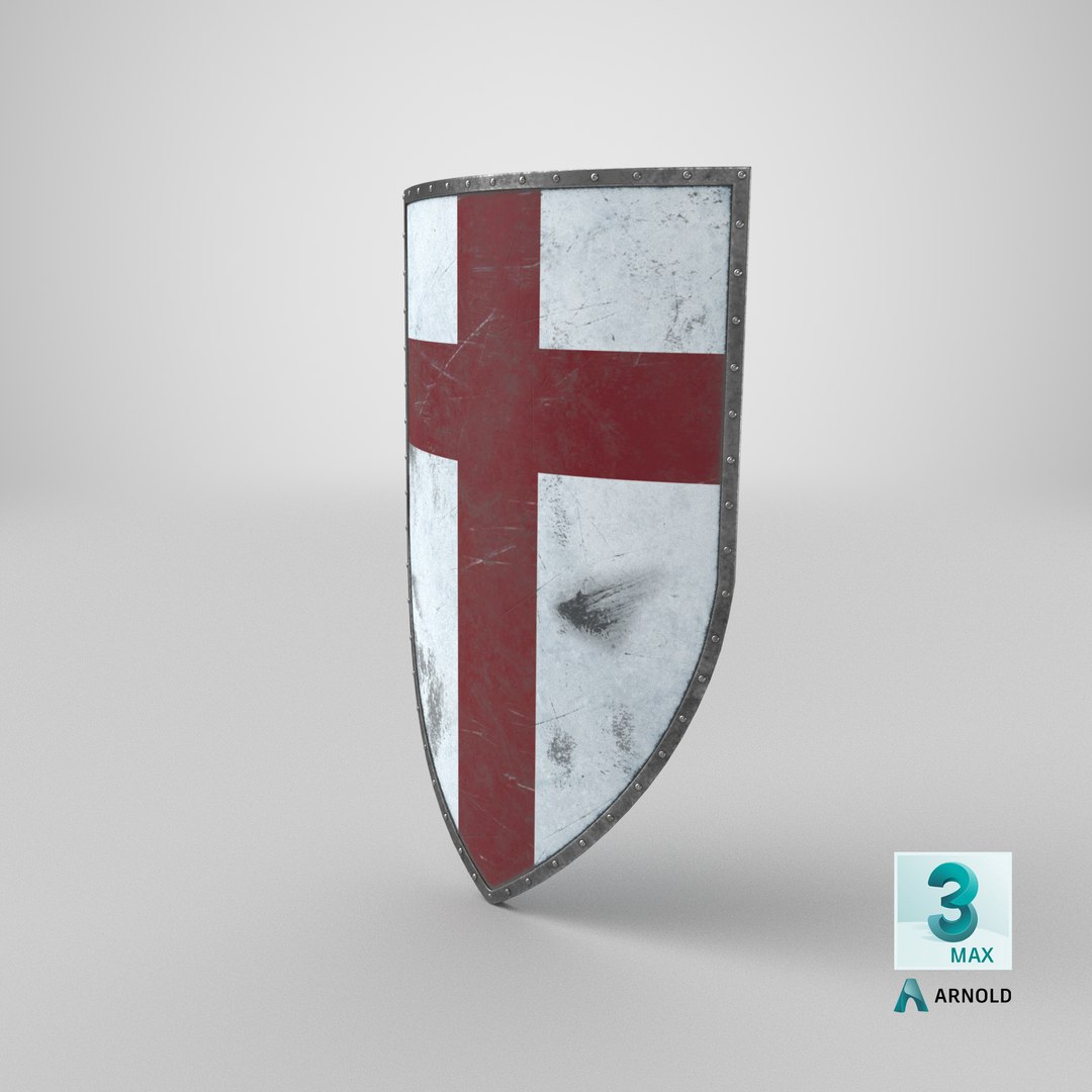 Crusader shield 3D model - TurboSquid 1511832