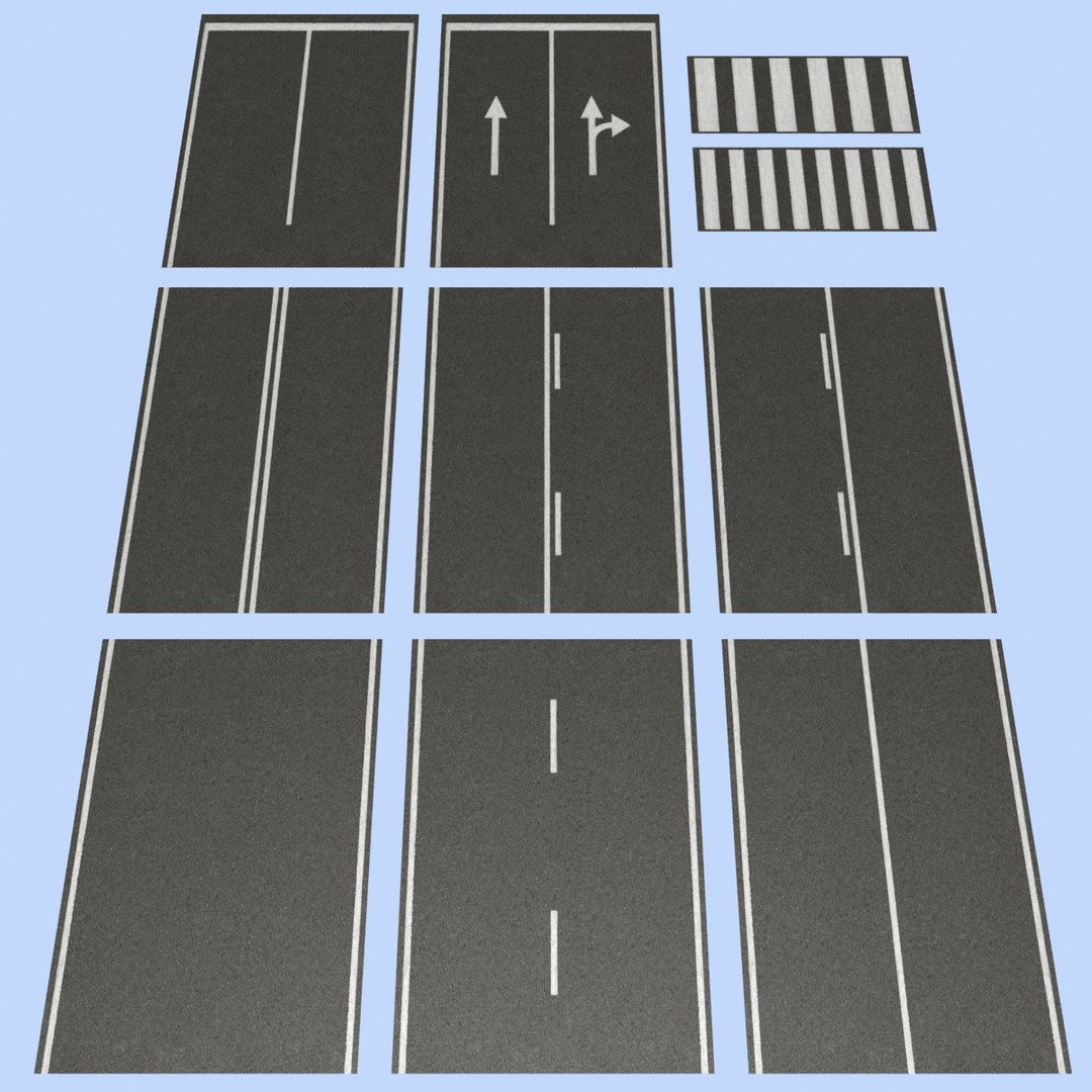 3d road mht-01 2 lane