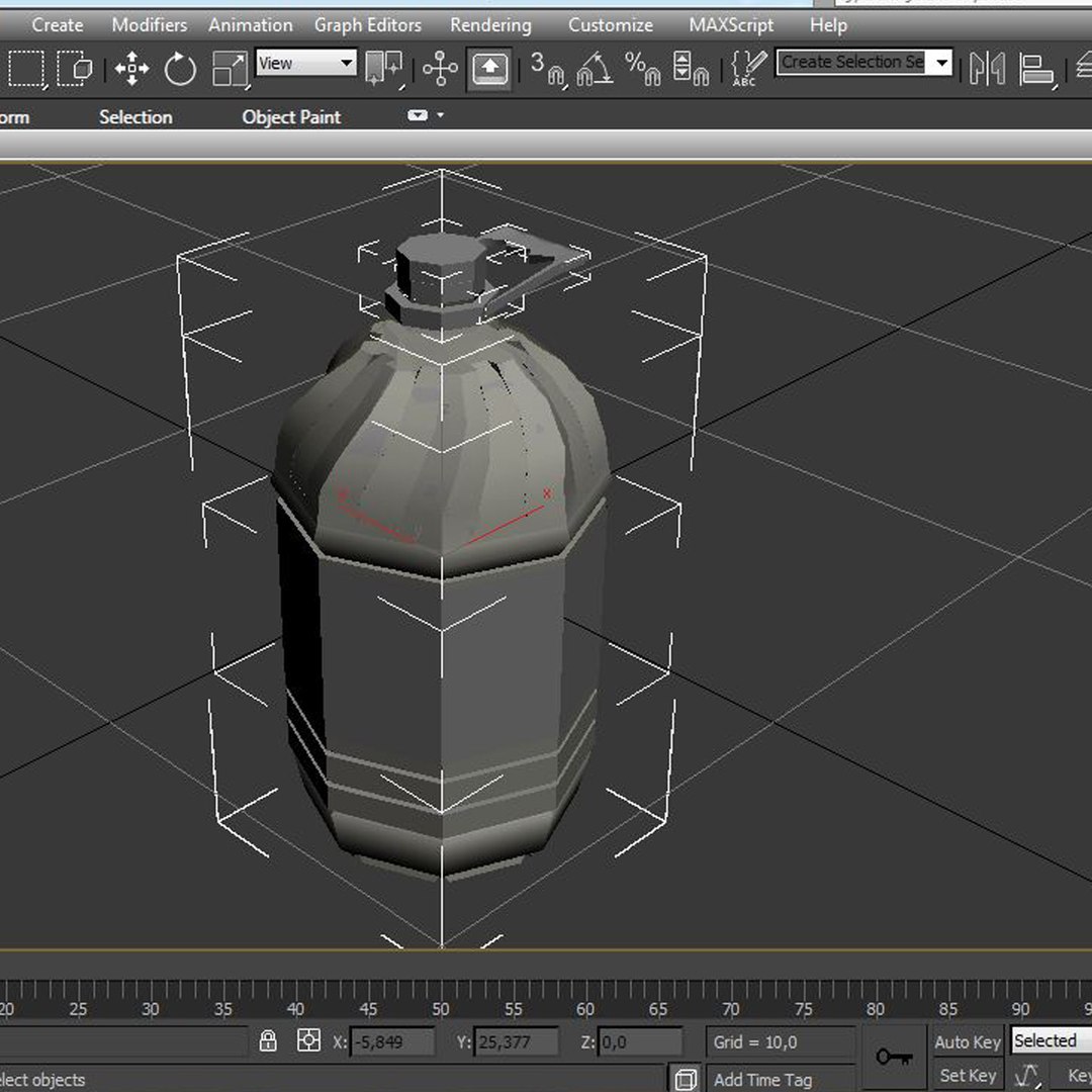 3d Oil Bottle Model