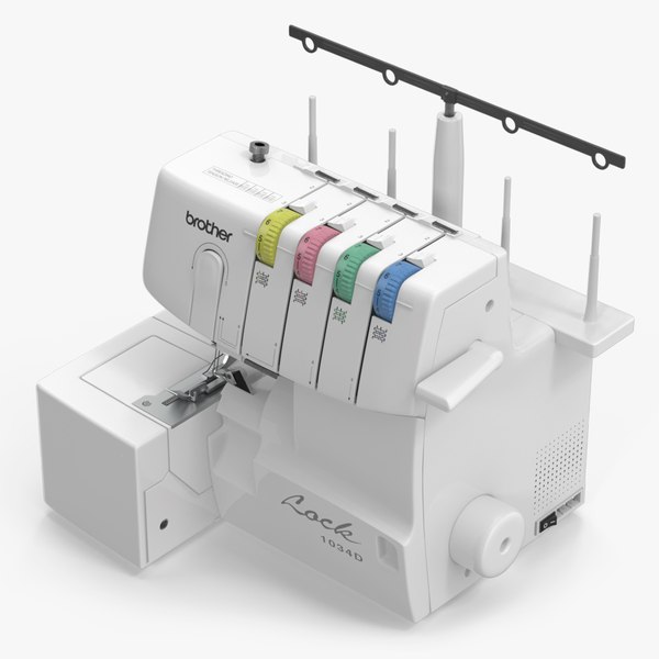 modelo 3d Máquina Overlock doméstica Brother 1034D - TurboSquid 2093130
