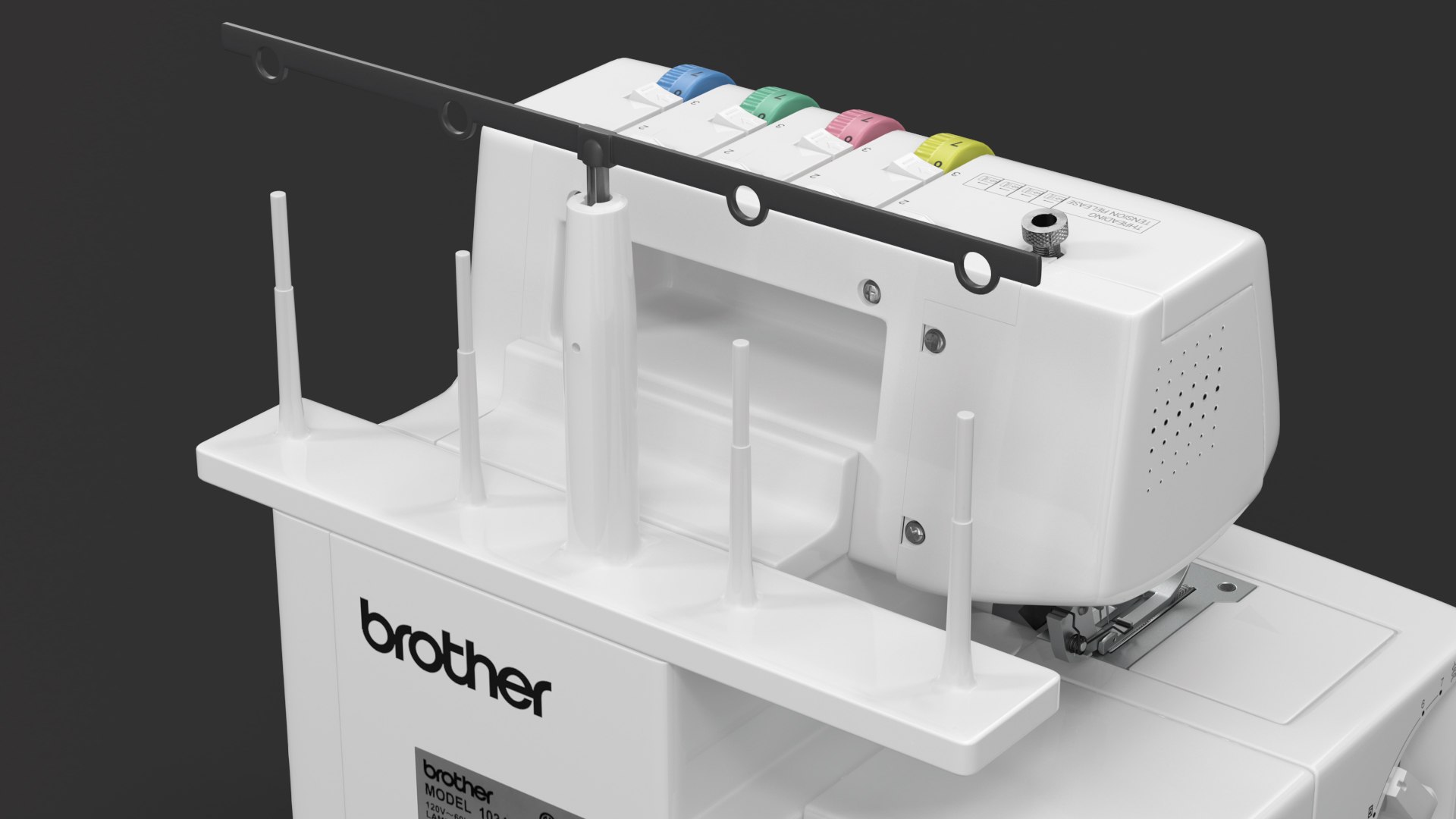 Household Overlock Machine Brother 1034D 3D Model - TurboSquid 2093130
