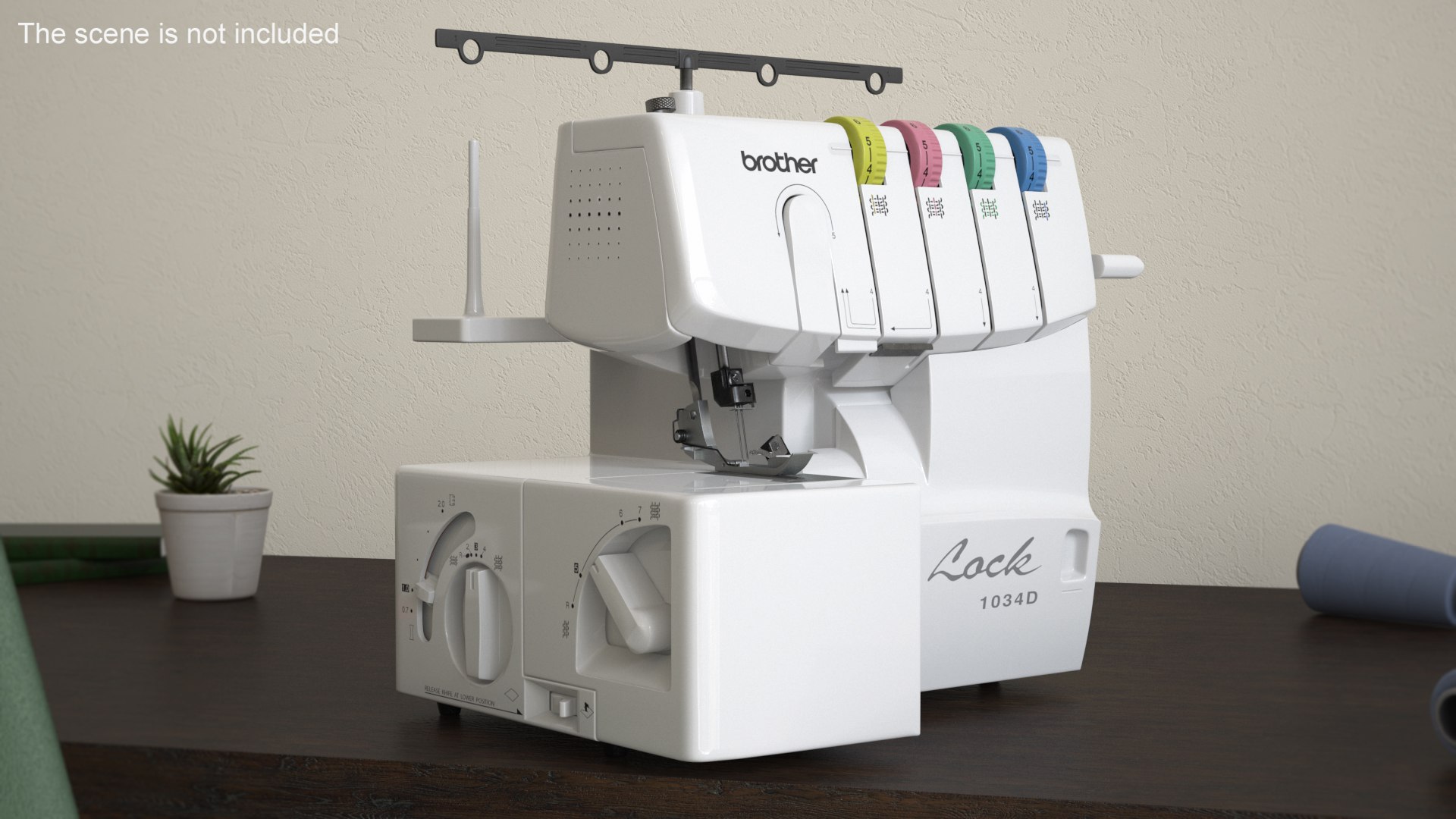 Household Overlock Machine Brother 1034D 3D Model - TurboSquid 2093130