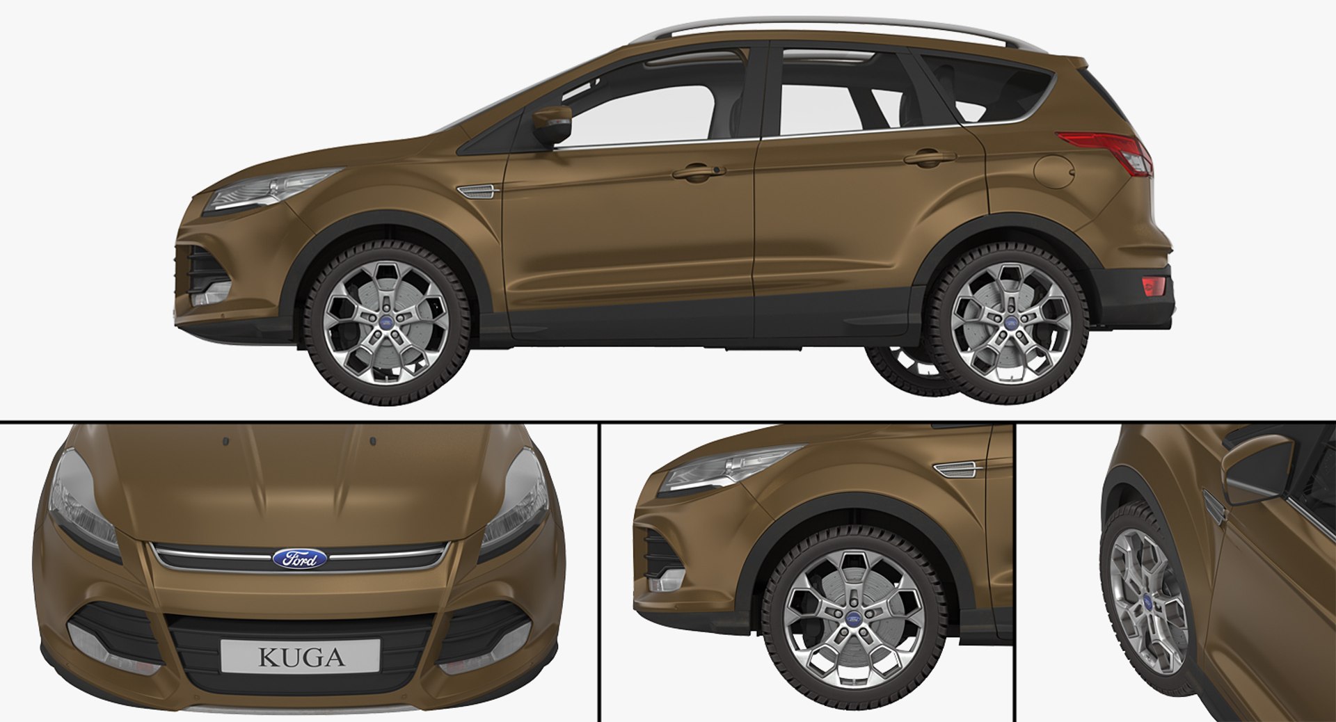 Kuga Fwd 2016 Simple 3d Model