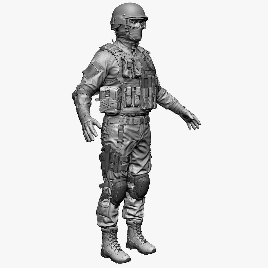 3D Police Special Force Officer - TurboSquid 1172019