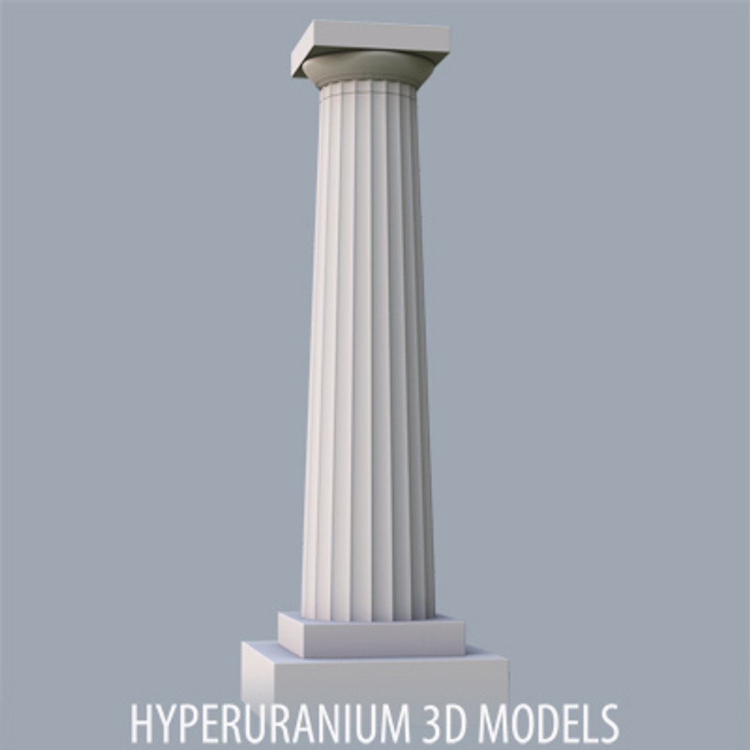 3d Doric Column Model