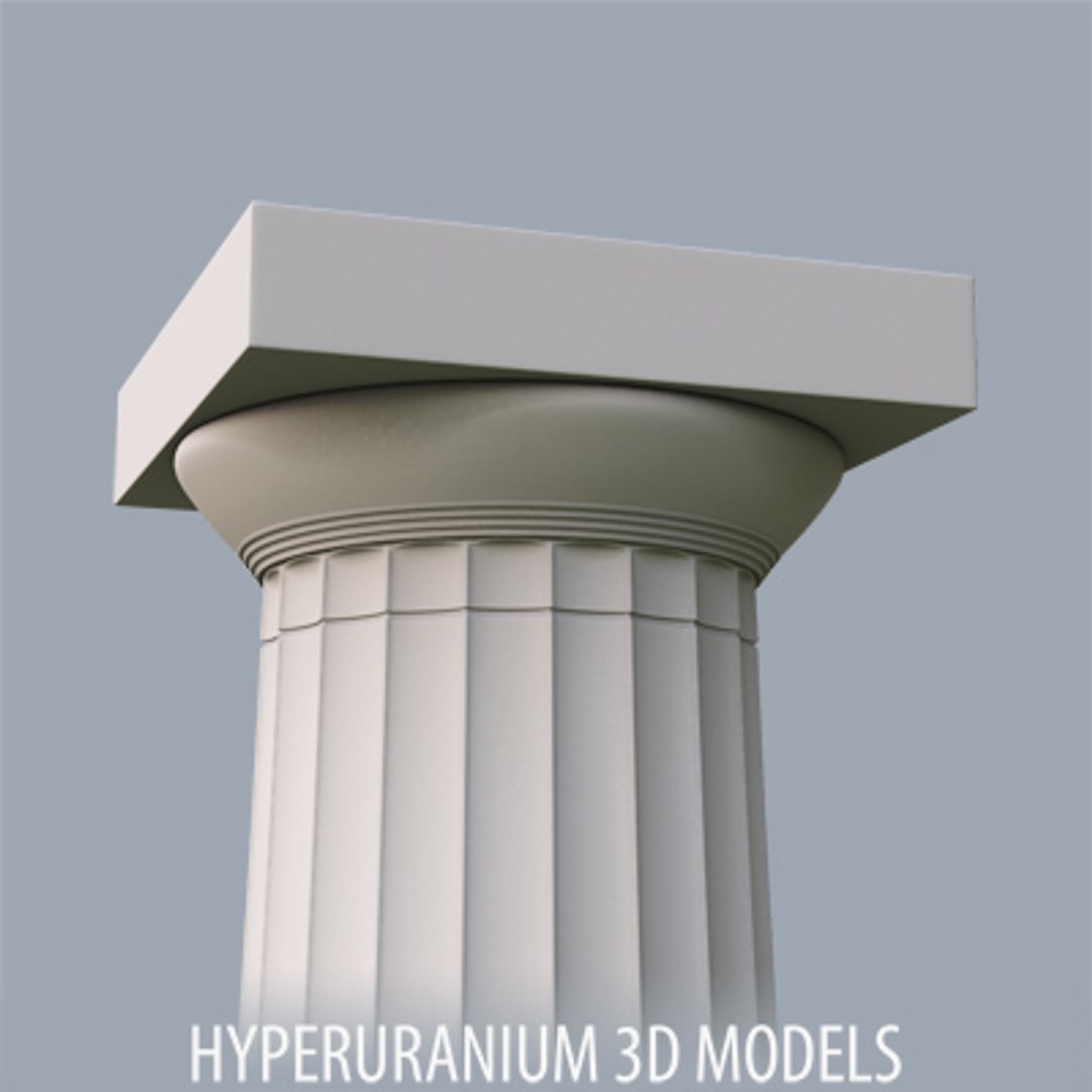 3d Doric Column Model