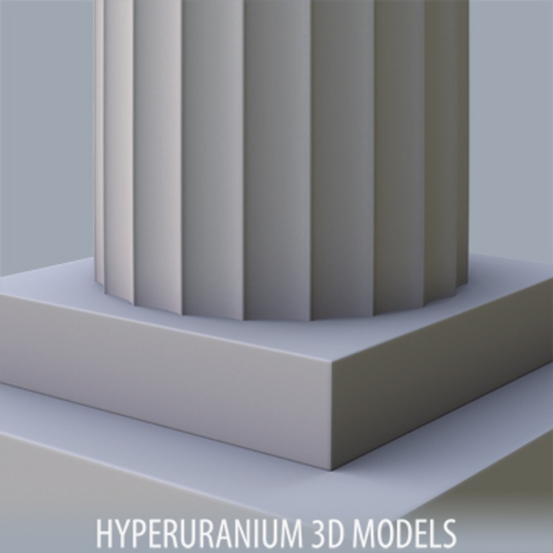 3d Doric Column Model