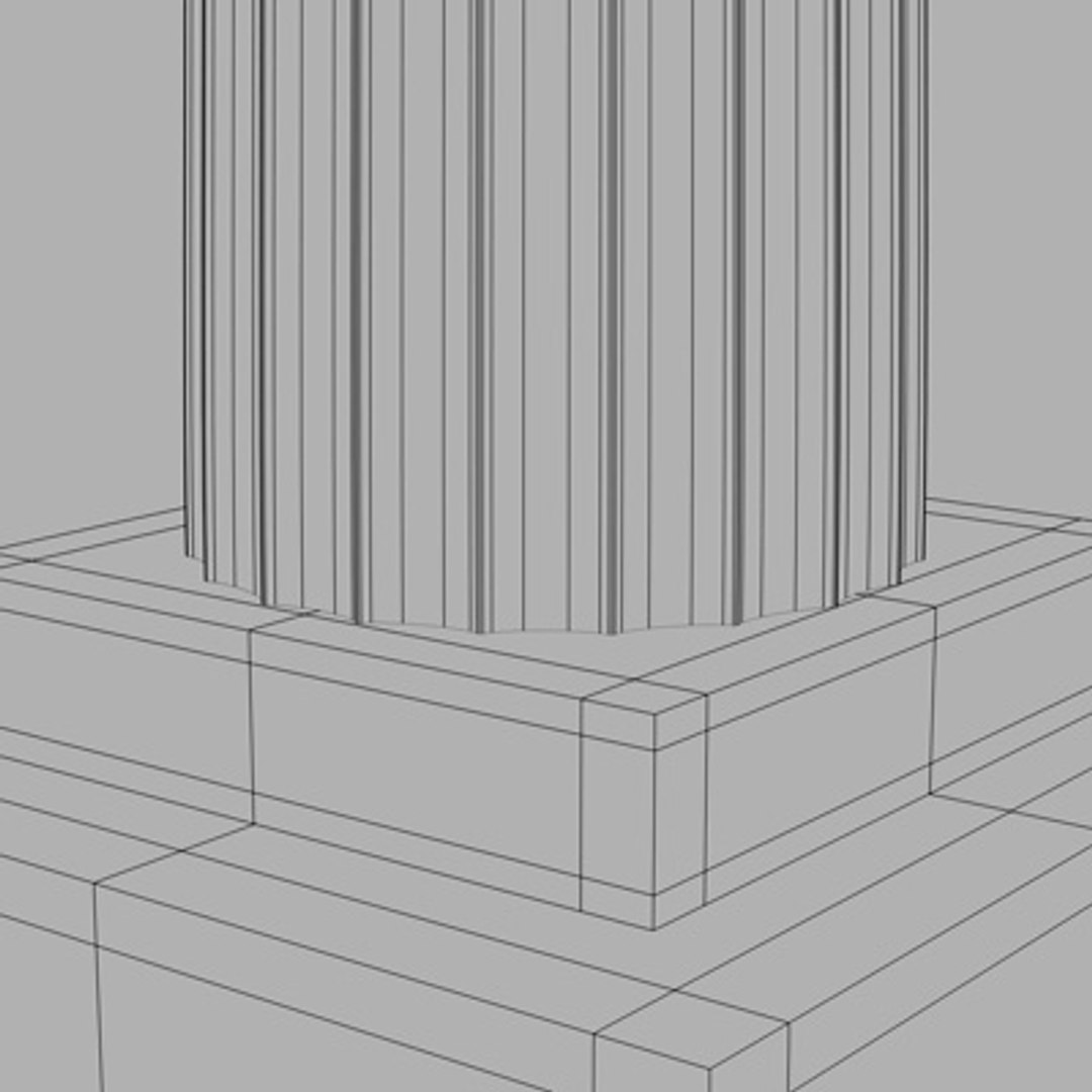 3d Doric Column Model