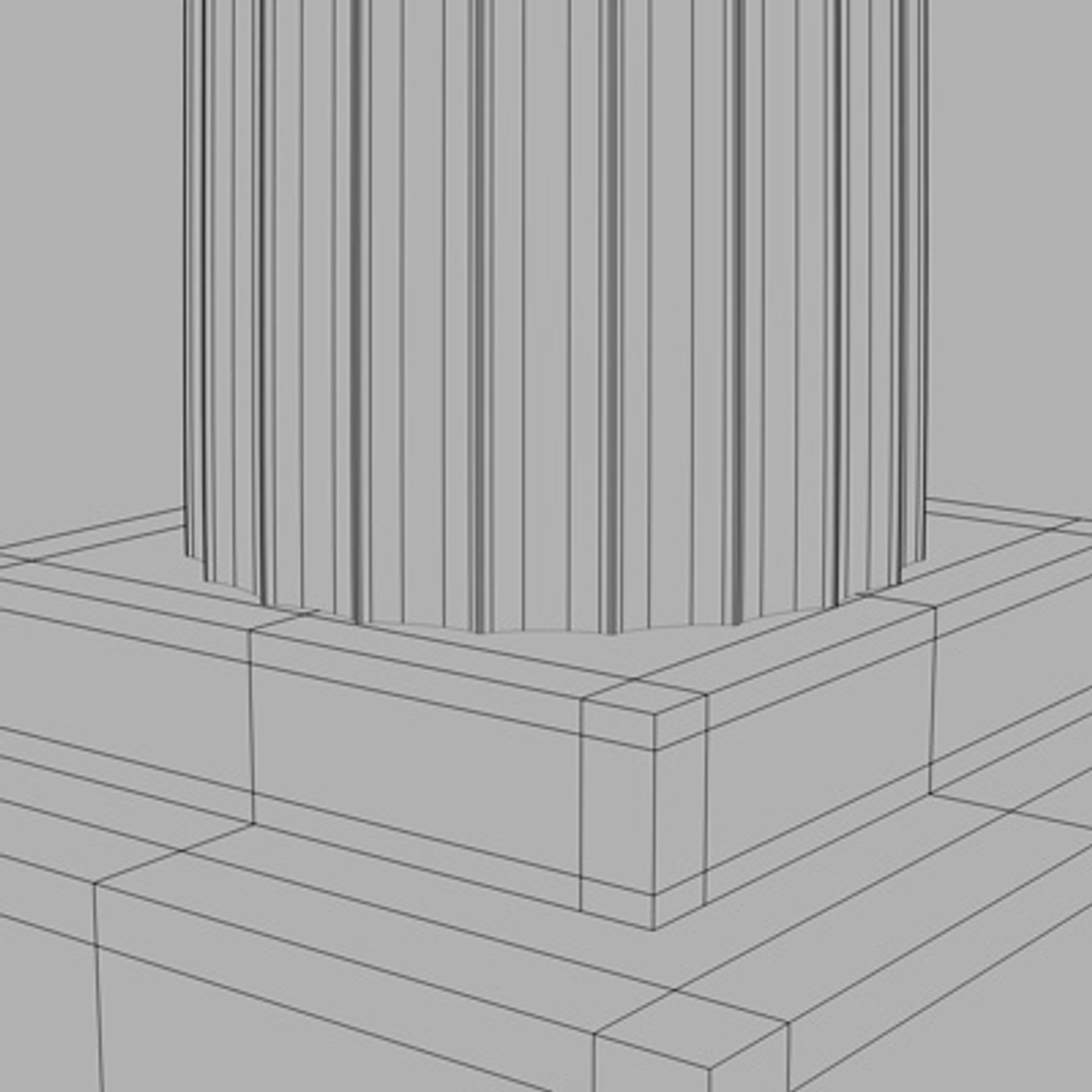 3d doric column model