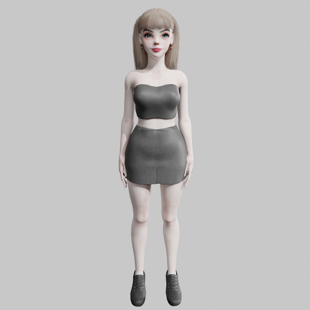 Basic Beautiful Woman V22287 3D Model - TurboSquid 2282525