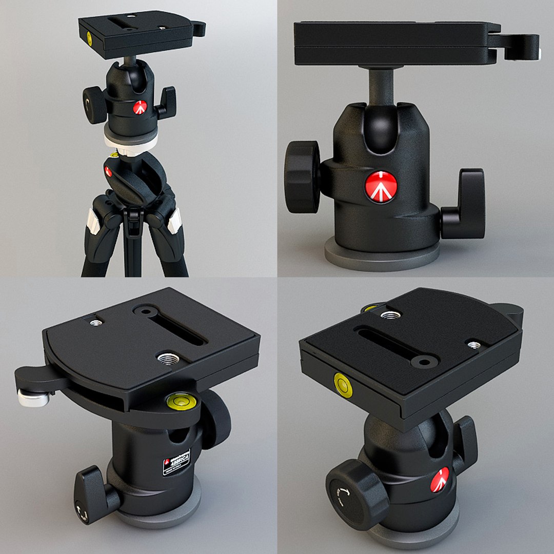 Pro Tripod Manfrotto 3d Model