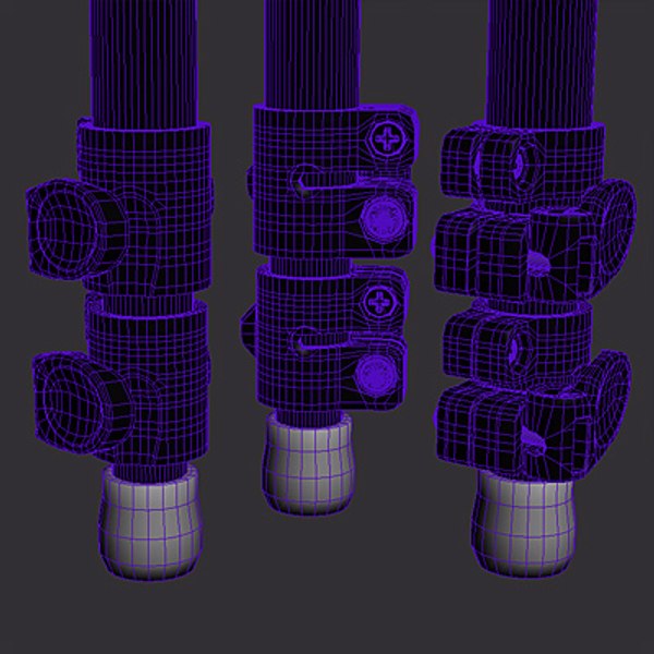 pro tripod manfrotto 3d model