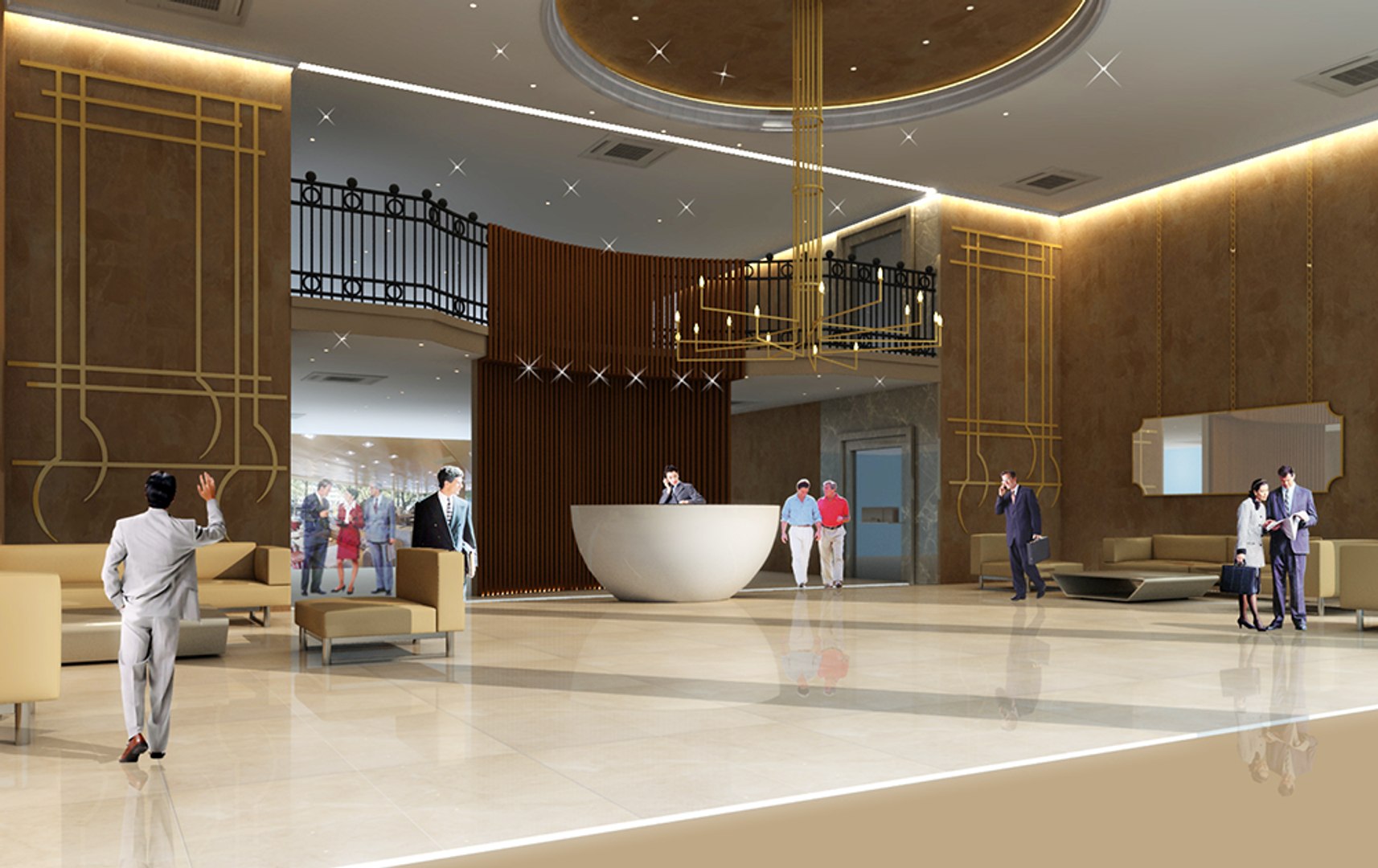 3D Lobby Hotel Model - TurboSquid 1407007