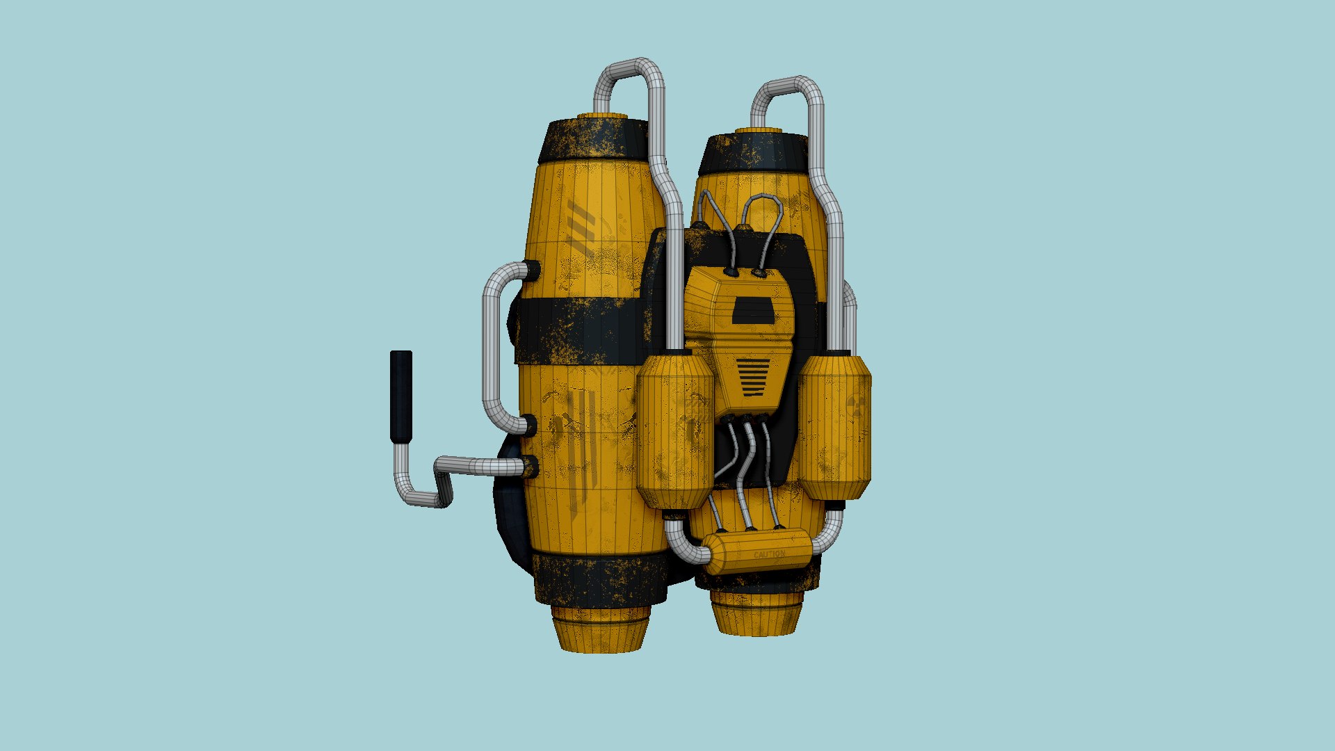 Jetpack A03 Yellow Black - SciFi Character Design 3D Model - TurboSquid ...