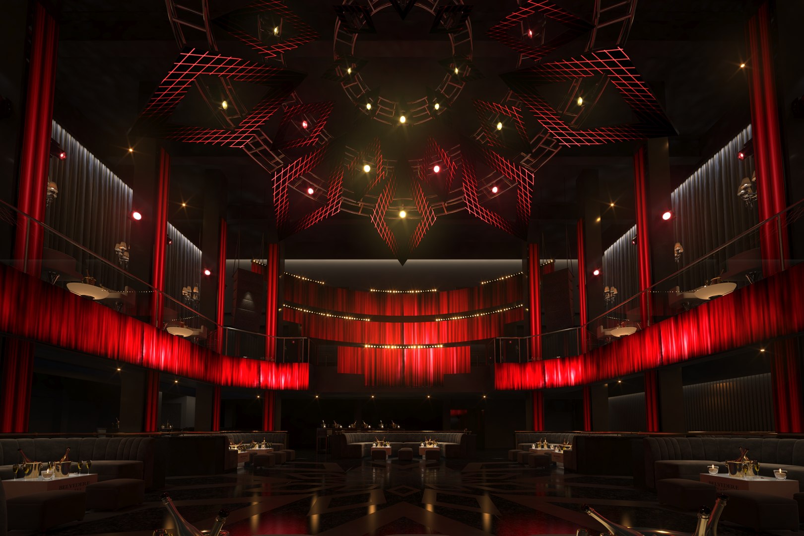 3D Scene Night Club Lounge Model - TurboSquid 1391794