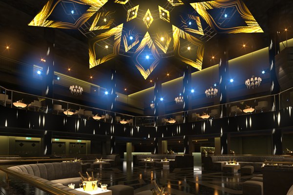 3D scene night club lounge model - TurboSquid 1391794