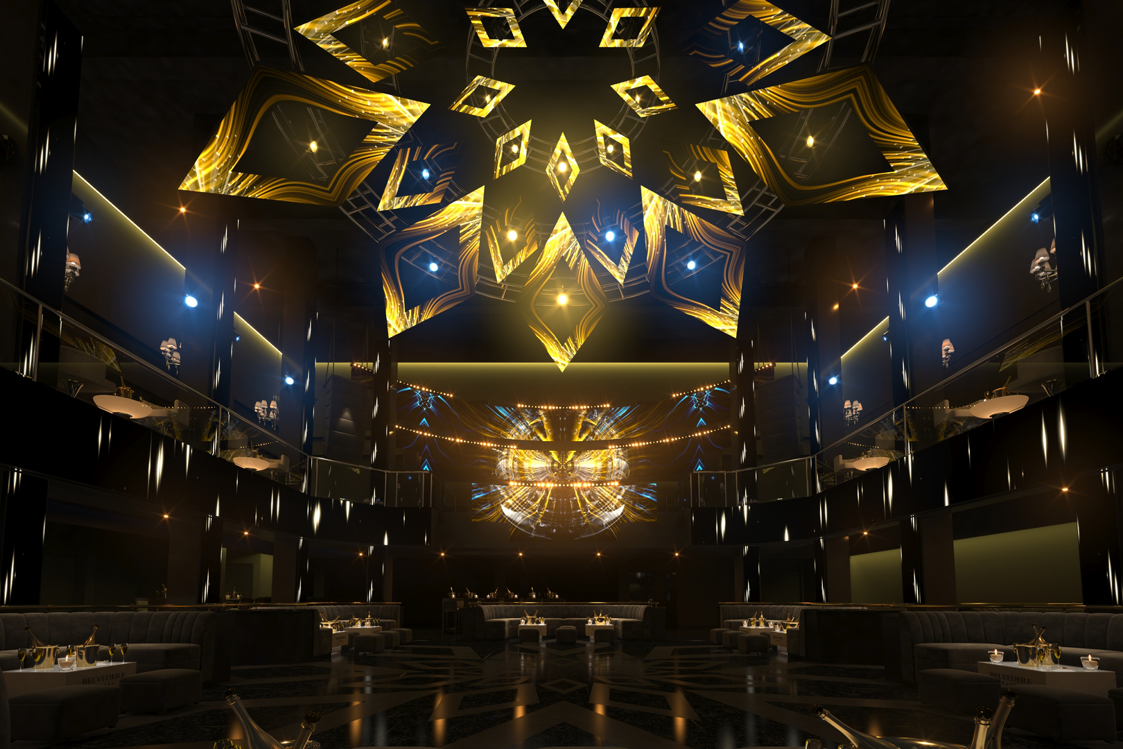 3D scene night club lounge model - TurboSquid 1391794