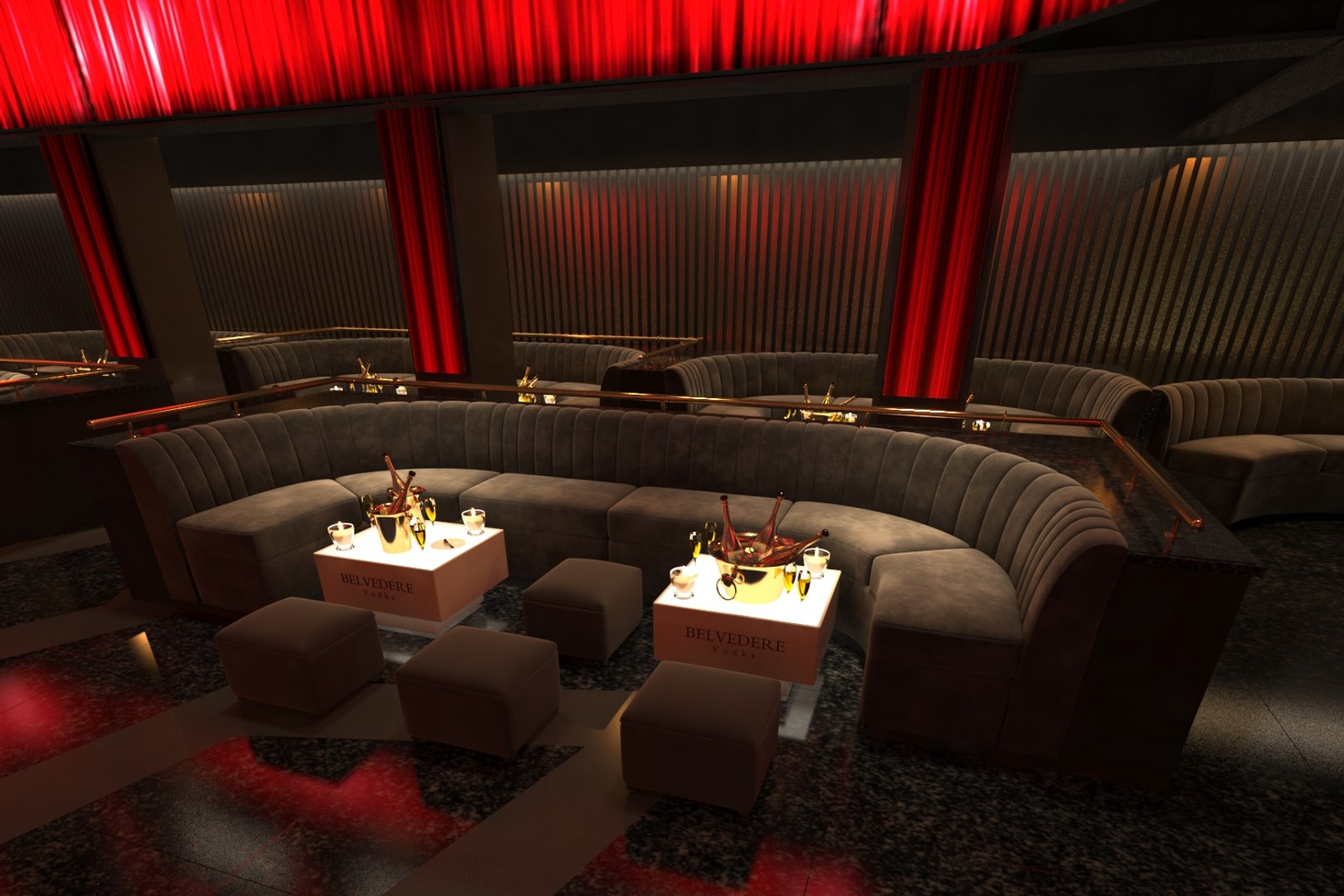 3D Scene Night Club Lounge Model - TurboSquid 1391794