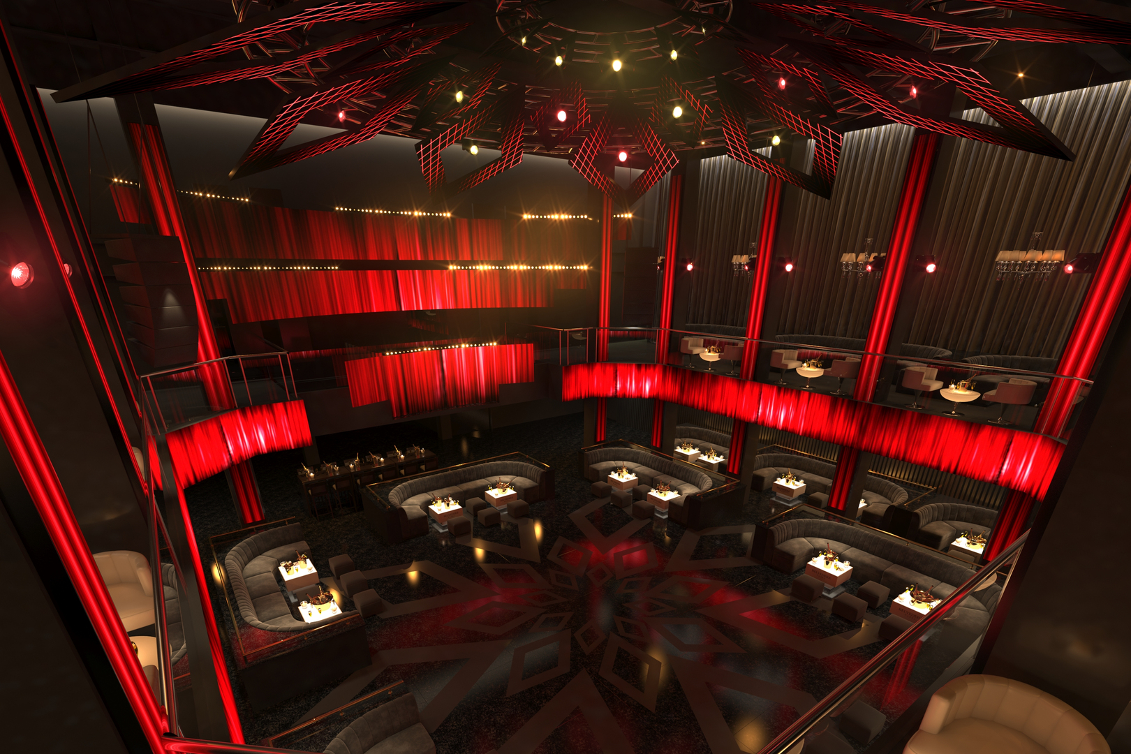 3D scene night club lounge model - TurboSquid 1391794