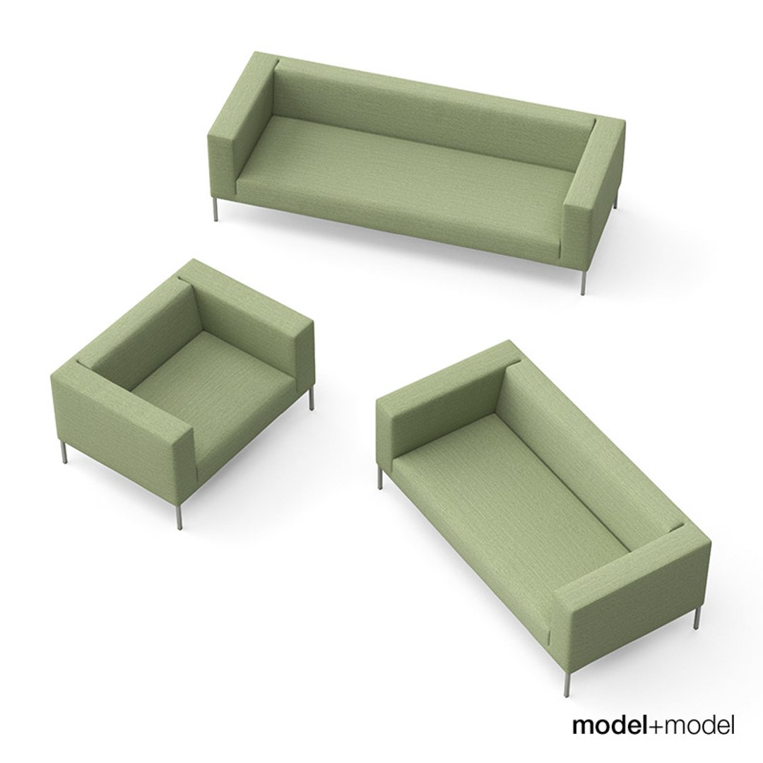 mdf italia alien sofa armchair 3d model