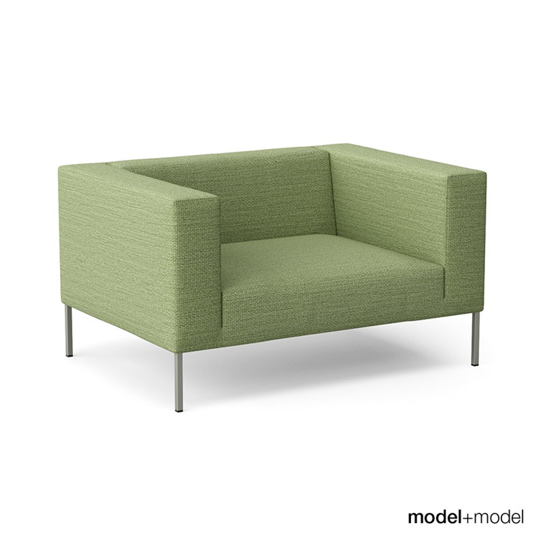 mdf italia alien sofa armchair 3d model