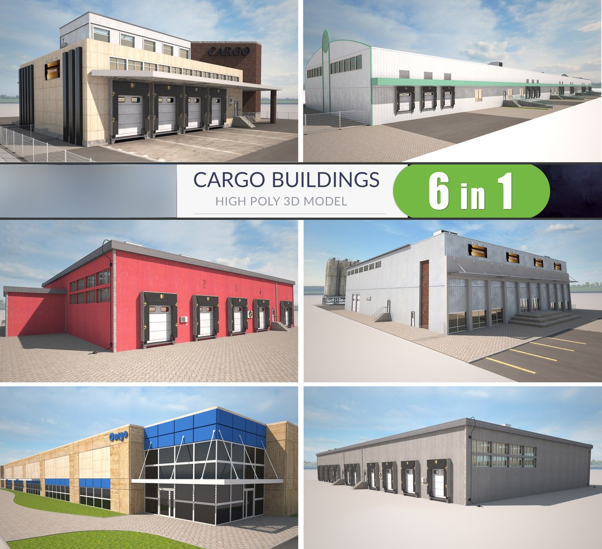 3D building cargo - TurboSquid 1151301