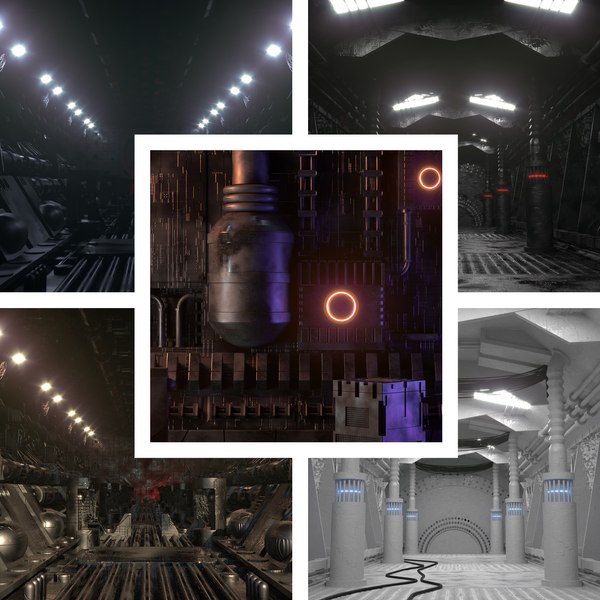 Spacecraft Corridor 3D Models for Download | TurboSquid